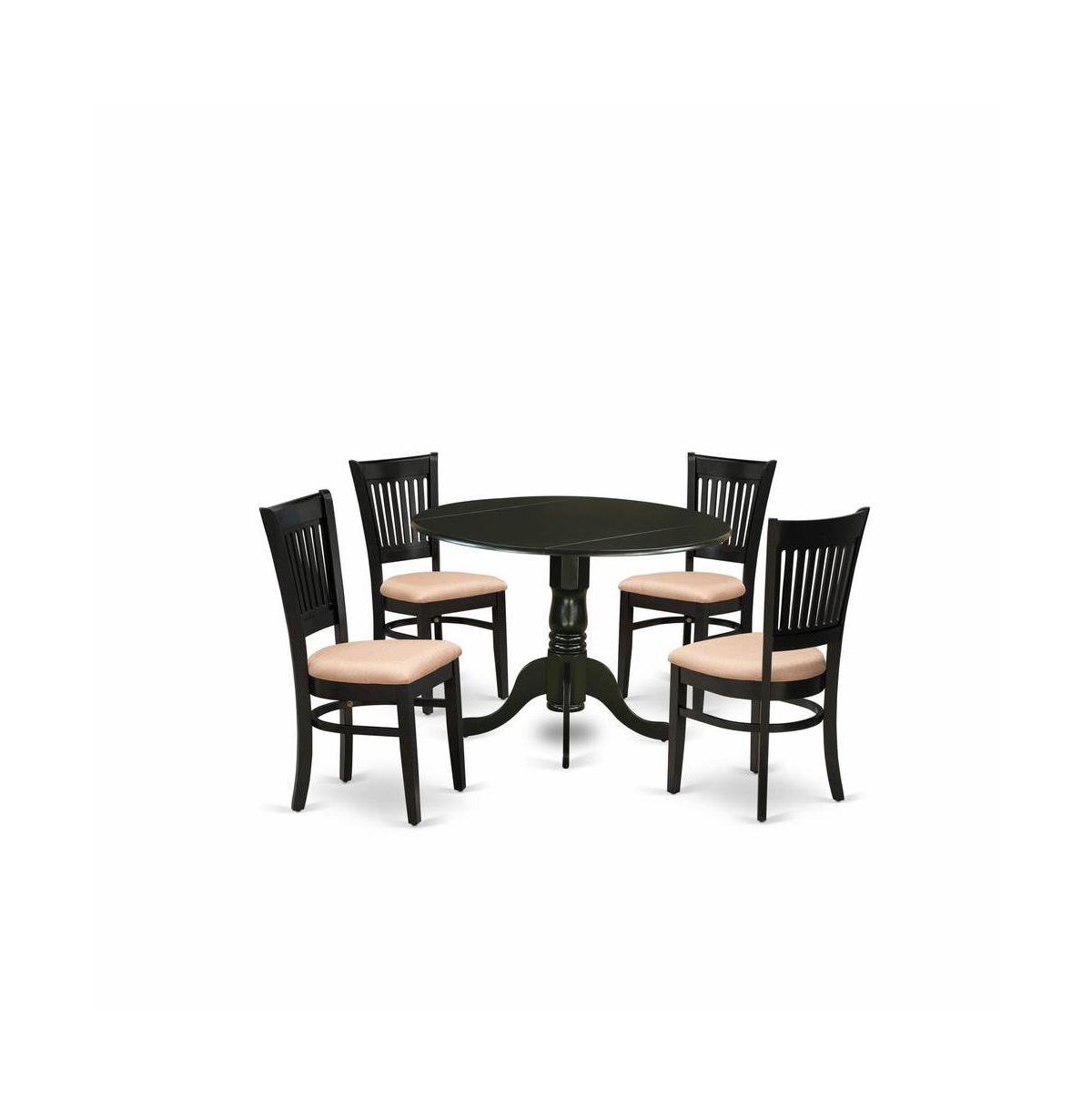 Click here for East West Furniture 5-Pc Dining Room Table Set- 4... prices