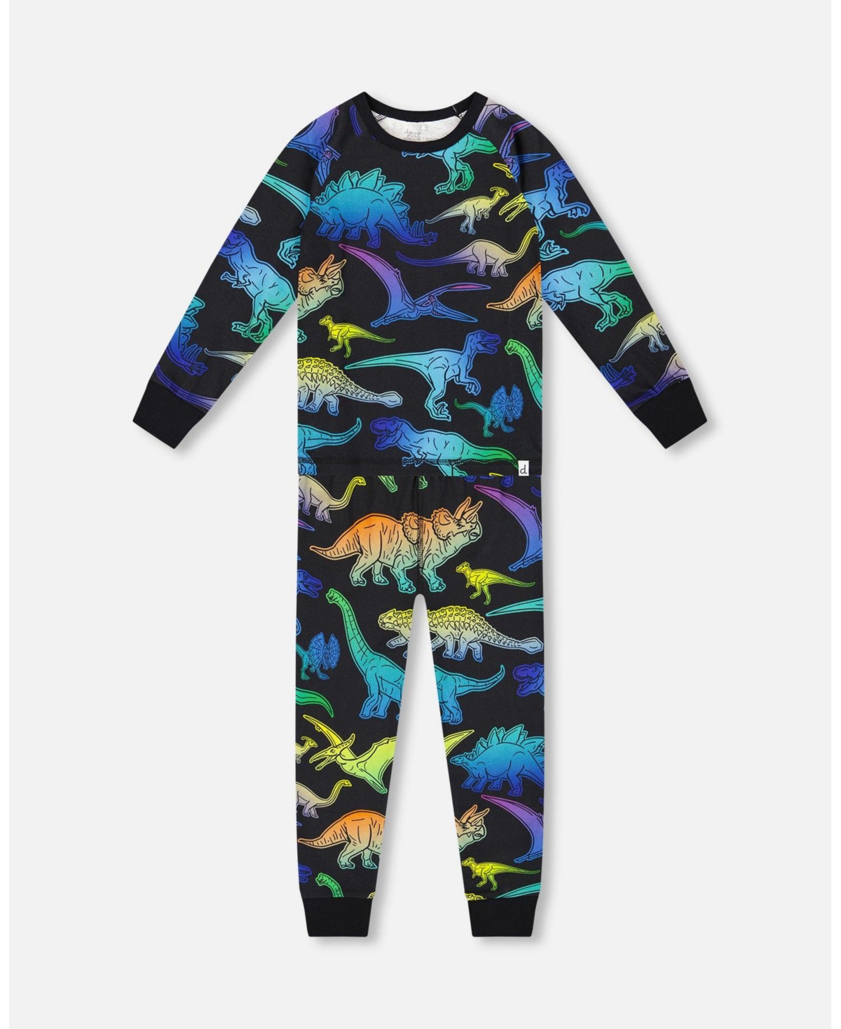 Click here for Deux par Deux Boy Two-Piece Cotton Pajama Set Blac... prices