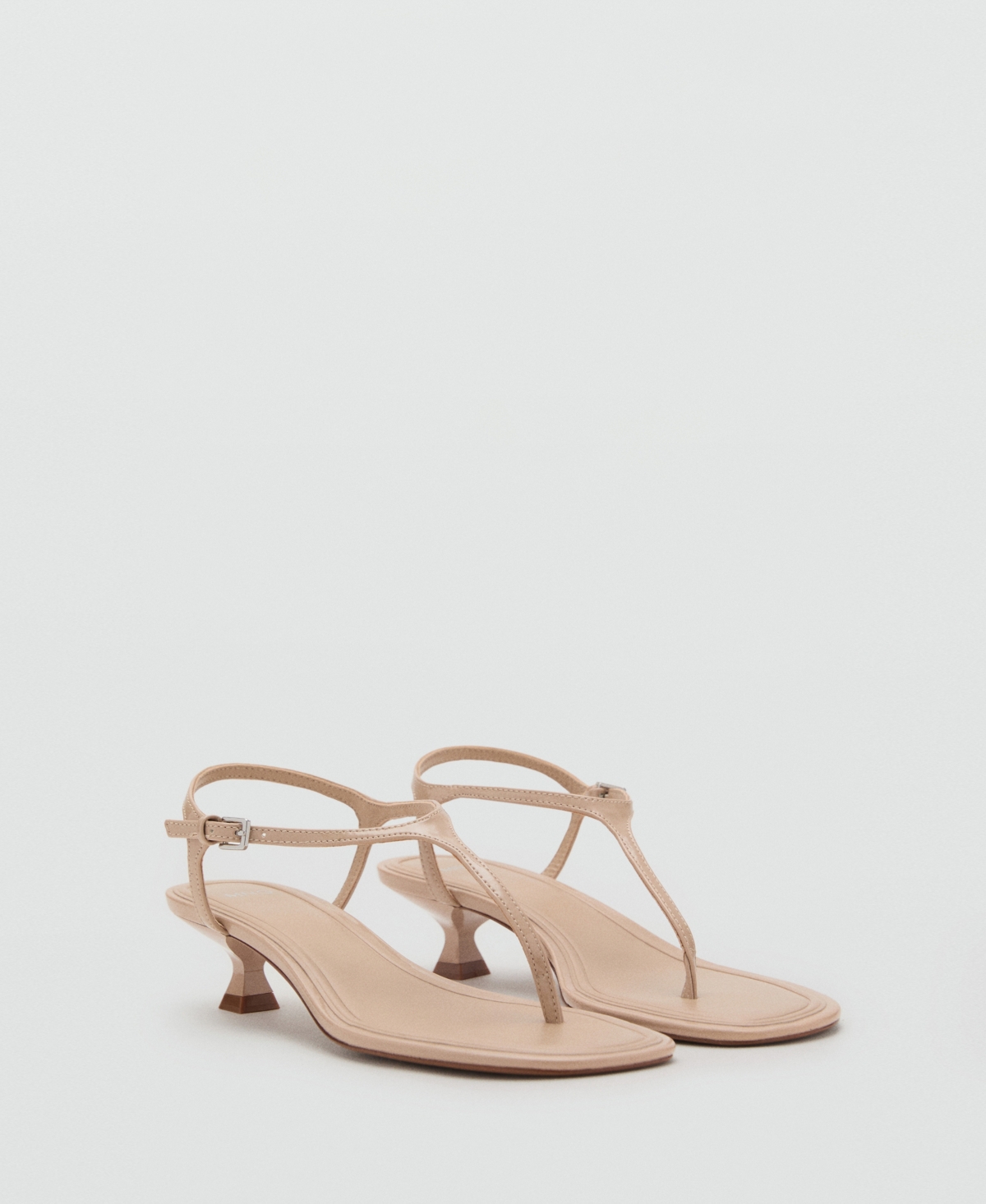 Click here for Mango Womens Kitten Heel Straps Sandals - Medium B... prices