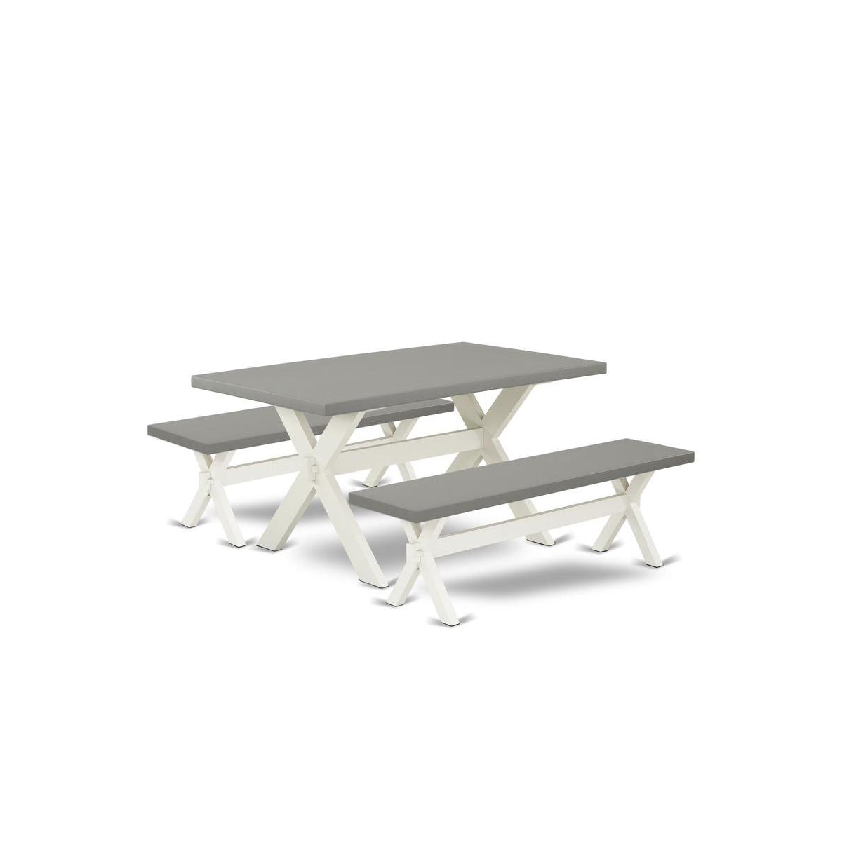 Click here for East West Furniture 3 Piece Kitchen Set - 1 Cement... prices