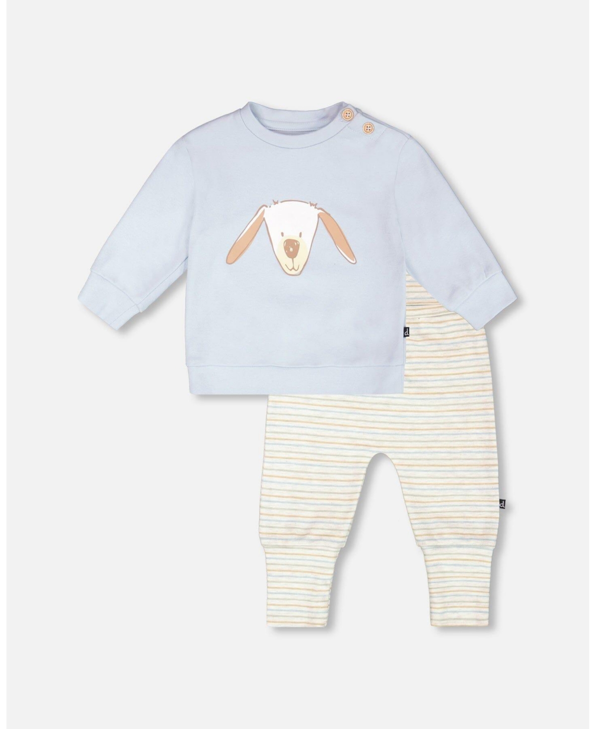 Click here for Deux par Deux Baby Boy Cotton Pant and Top Set Lig... prices