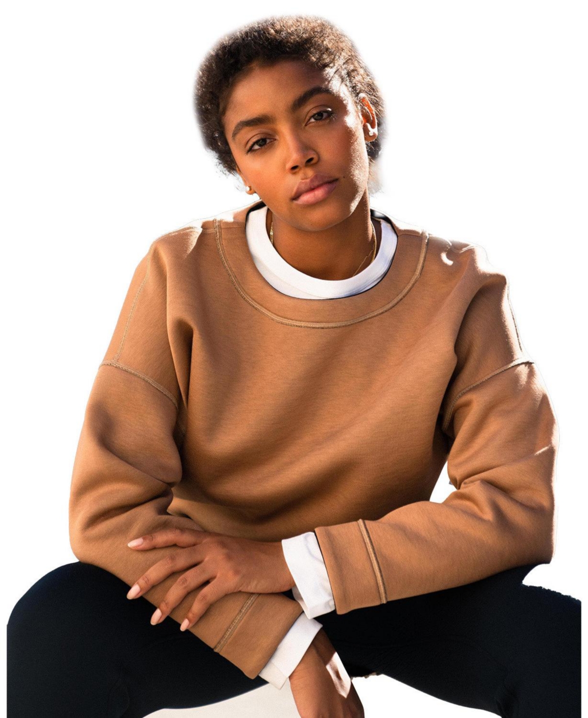 Click here for Ansea Womens The Reversible Sweatshirt - Navy/ cam... prices