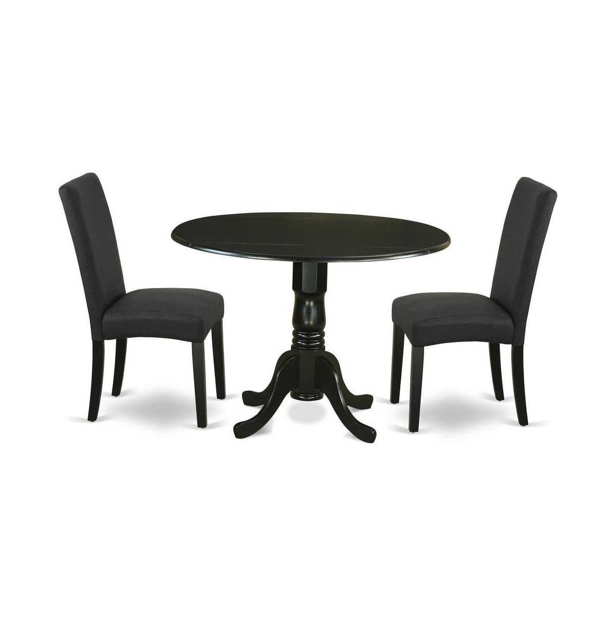 Click here for East West Furniture Dining Room Set Black - Black prices