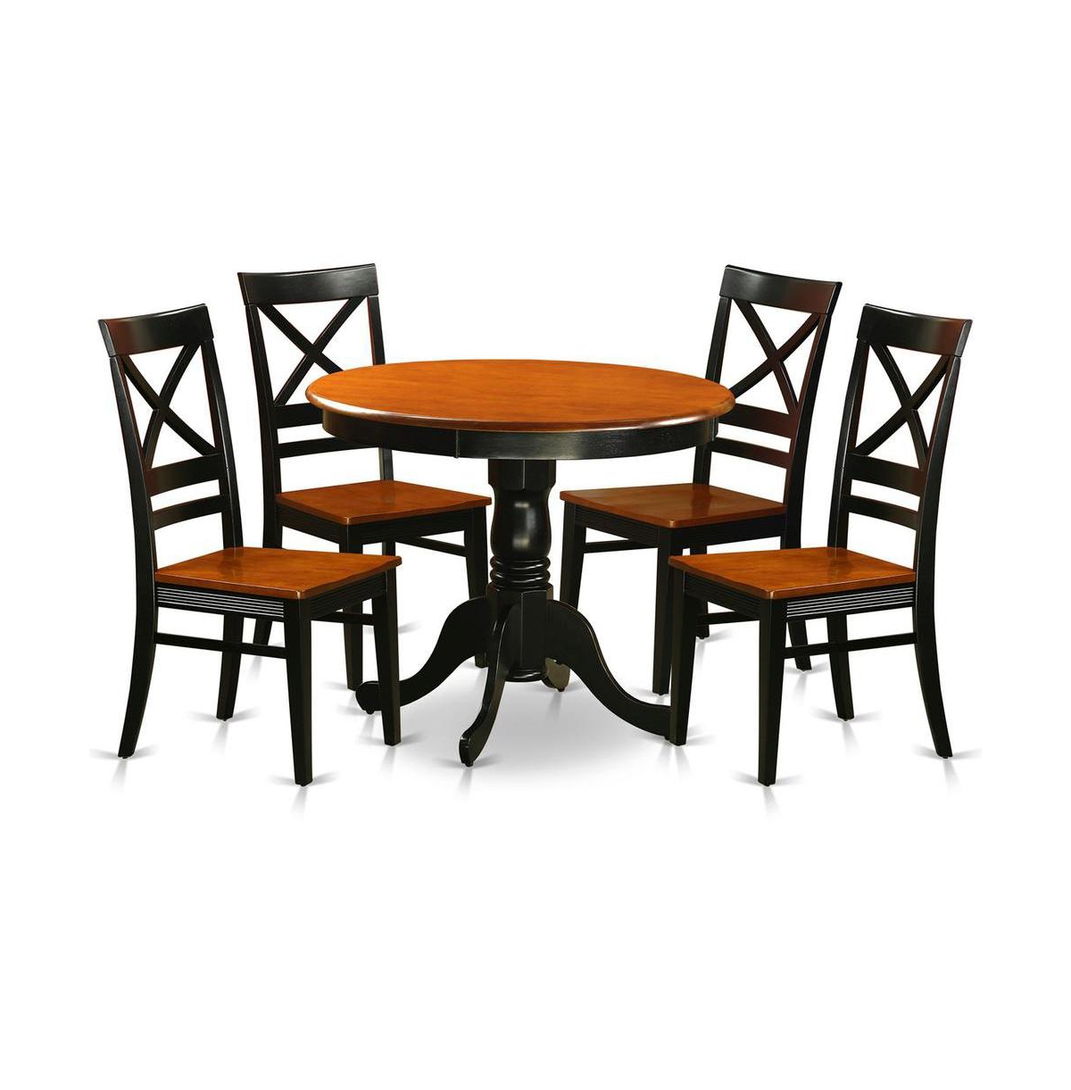 Click here for East West Furniture Dining set - 5 Pcs with 4 Wood... prices
