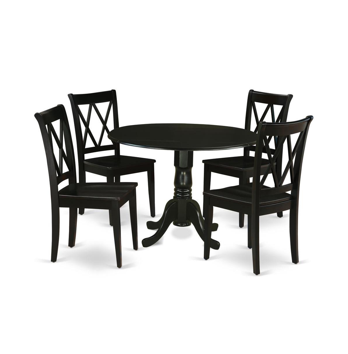 Click here for East West Furniture Dining Room Set Black - Black prices