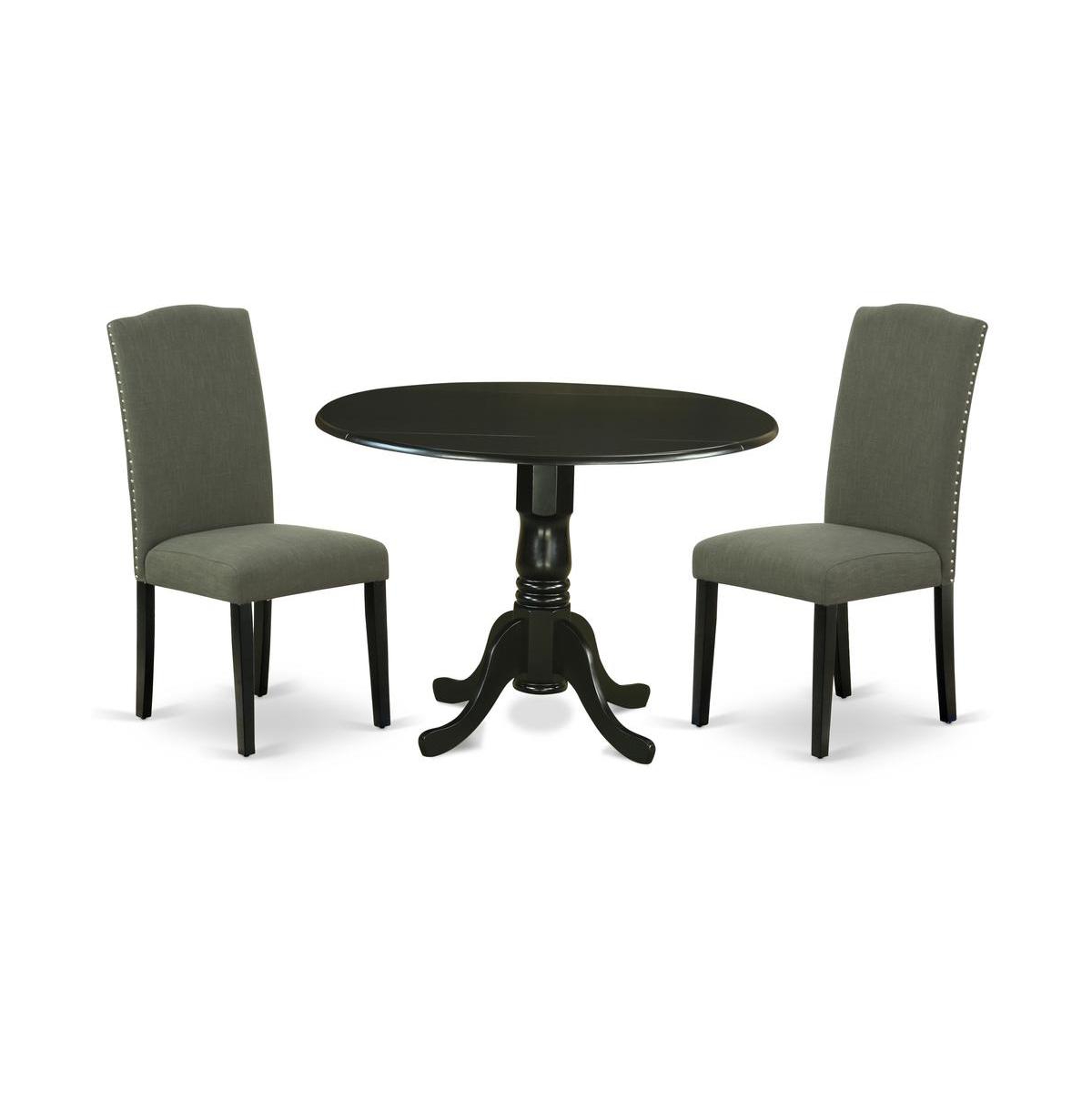 Click here for East West Furniture Dining Room Set Black - Black prices