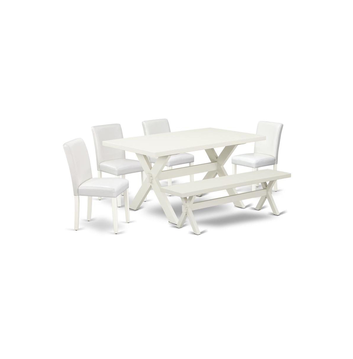Click here for East West Furniture 6-Piece Stylish Dining Set a S... prices