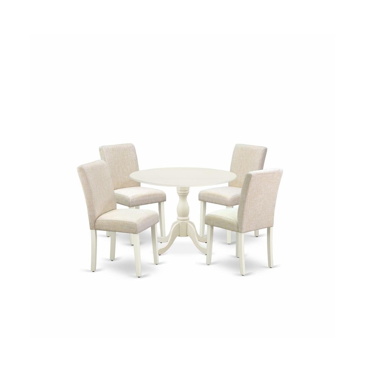 Click here for East West Furniture 5 Piece Modern Dining Table Se... prices