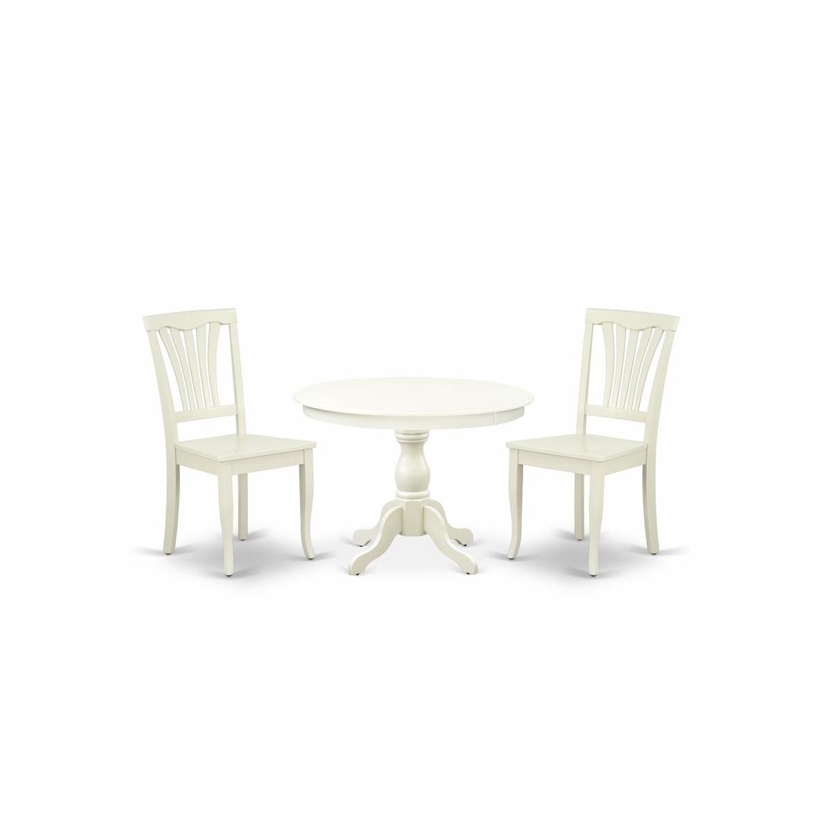 Click here for East West Furniture 3 Piece Kitchen Set - Linen Wh... prices