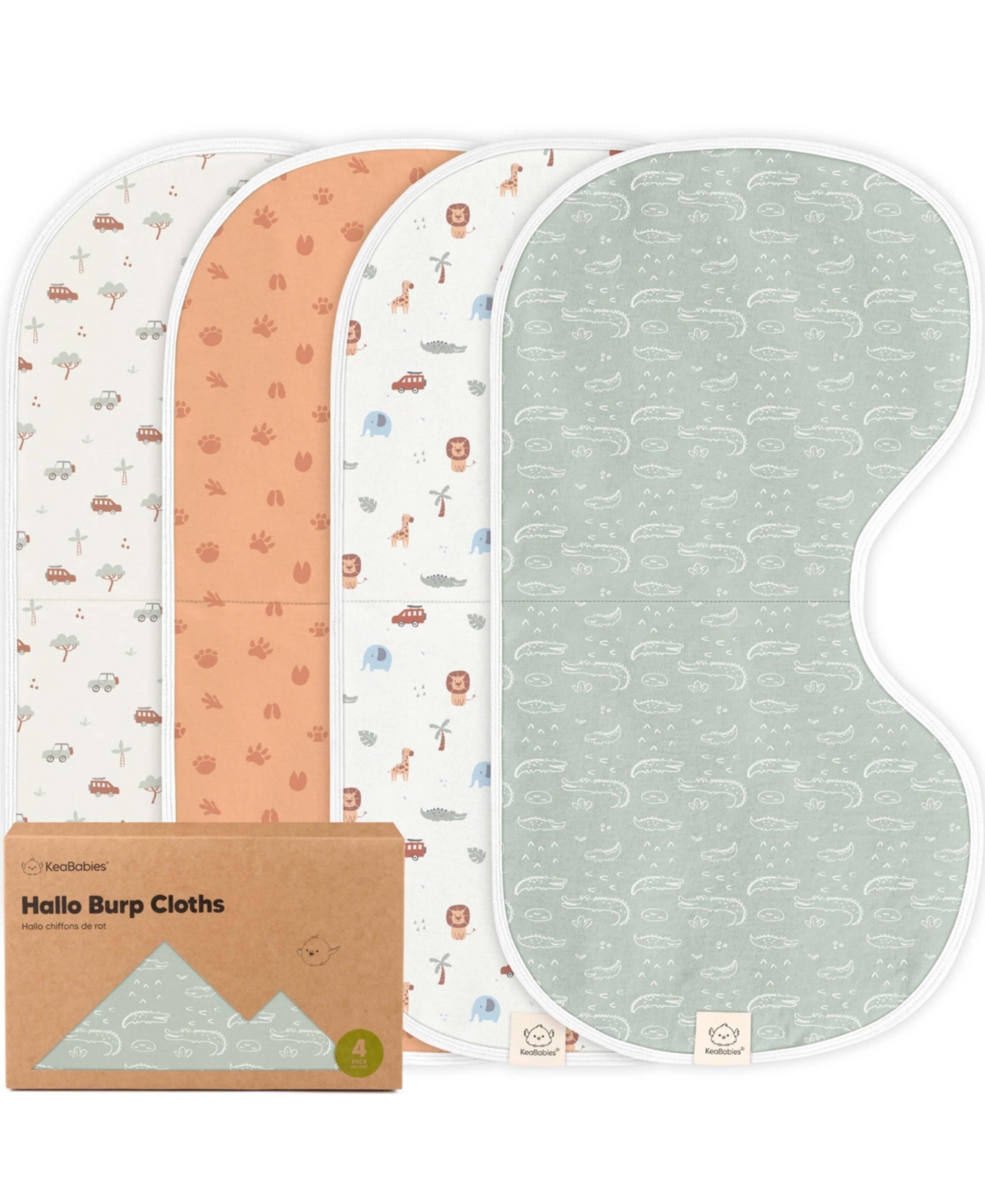 Click here for KeaBabies Kids 4pk Hallo Burp Cloths  Cotton Burp... prices