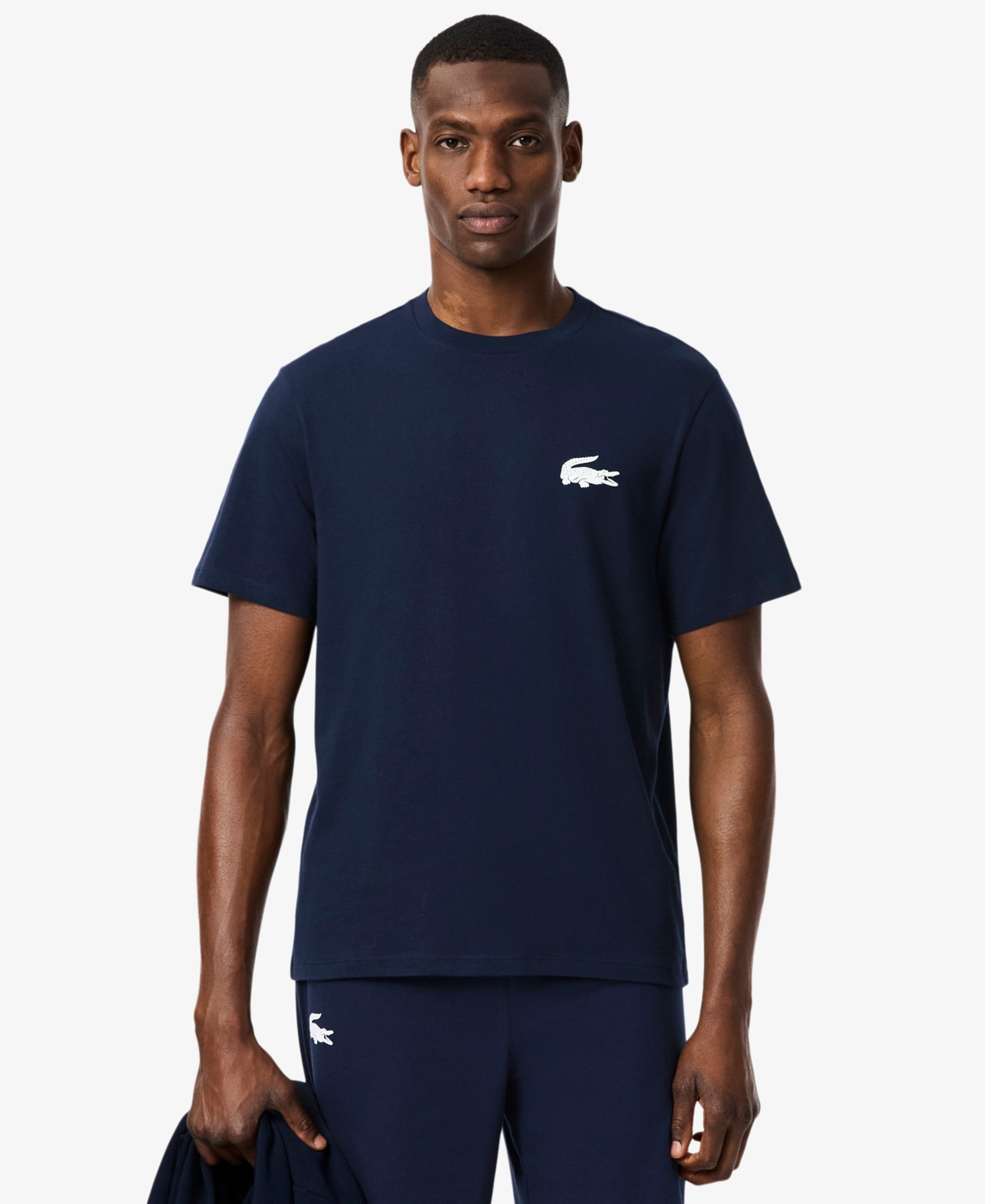 Click here for Lacoste Mens Loungewear Sleep T-Shirt - Navy Blue prices