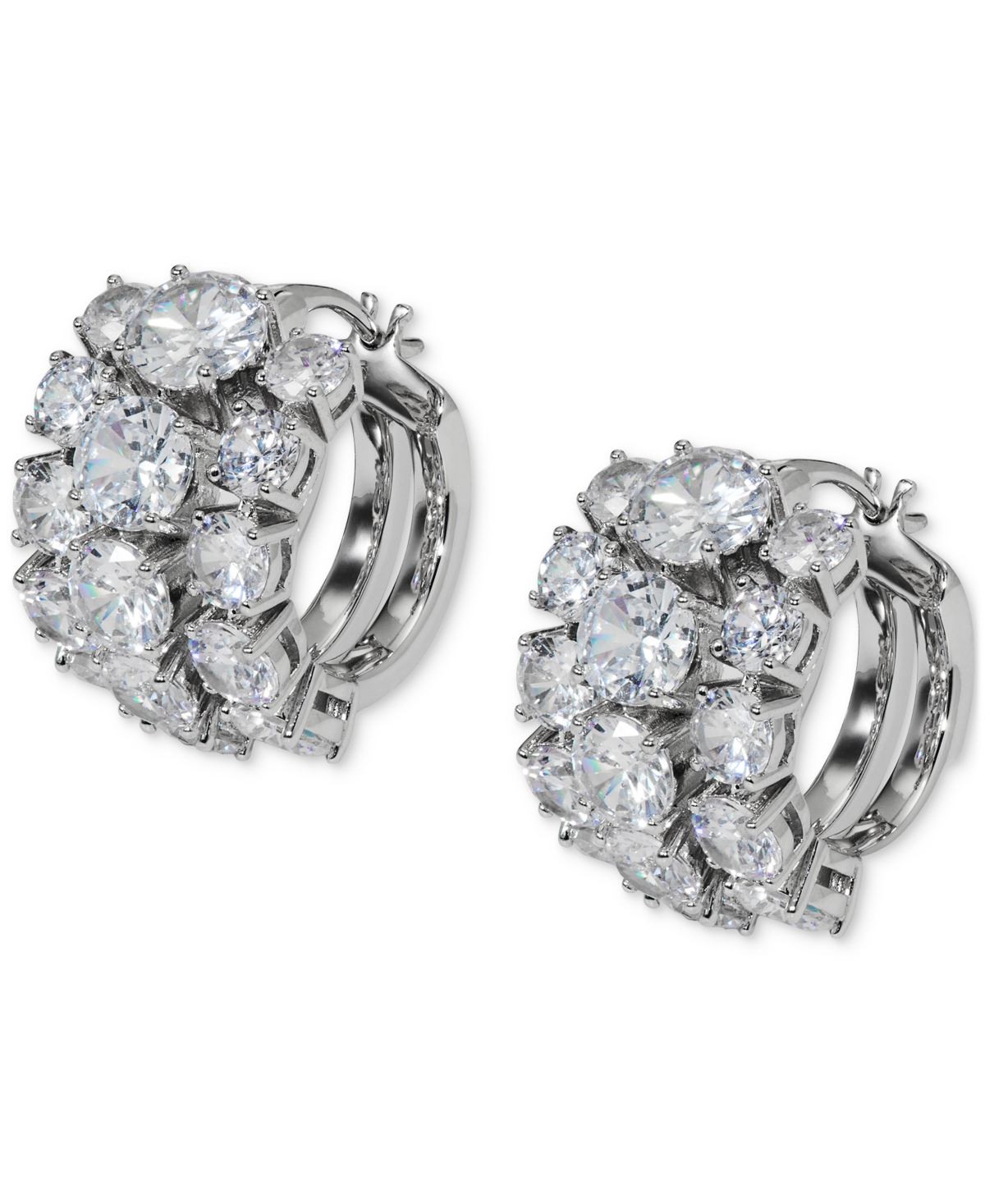 Click here for Eliot Danori Small Cubic Zirconia Triple-Row Hoop... prices