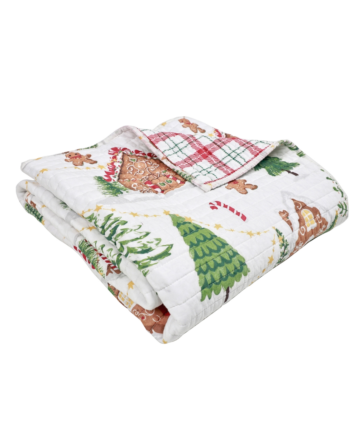 Click here for Levtex Gingerbread Village Reversible Quilted Thro... prices