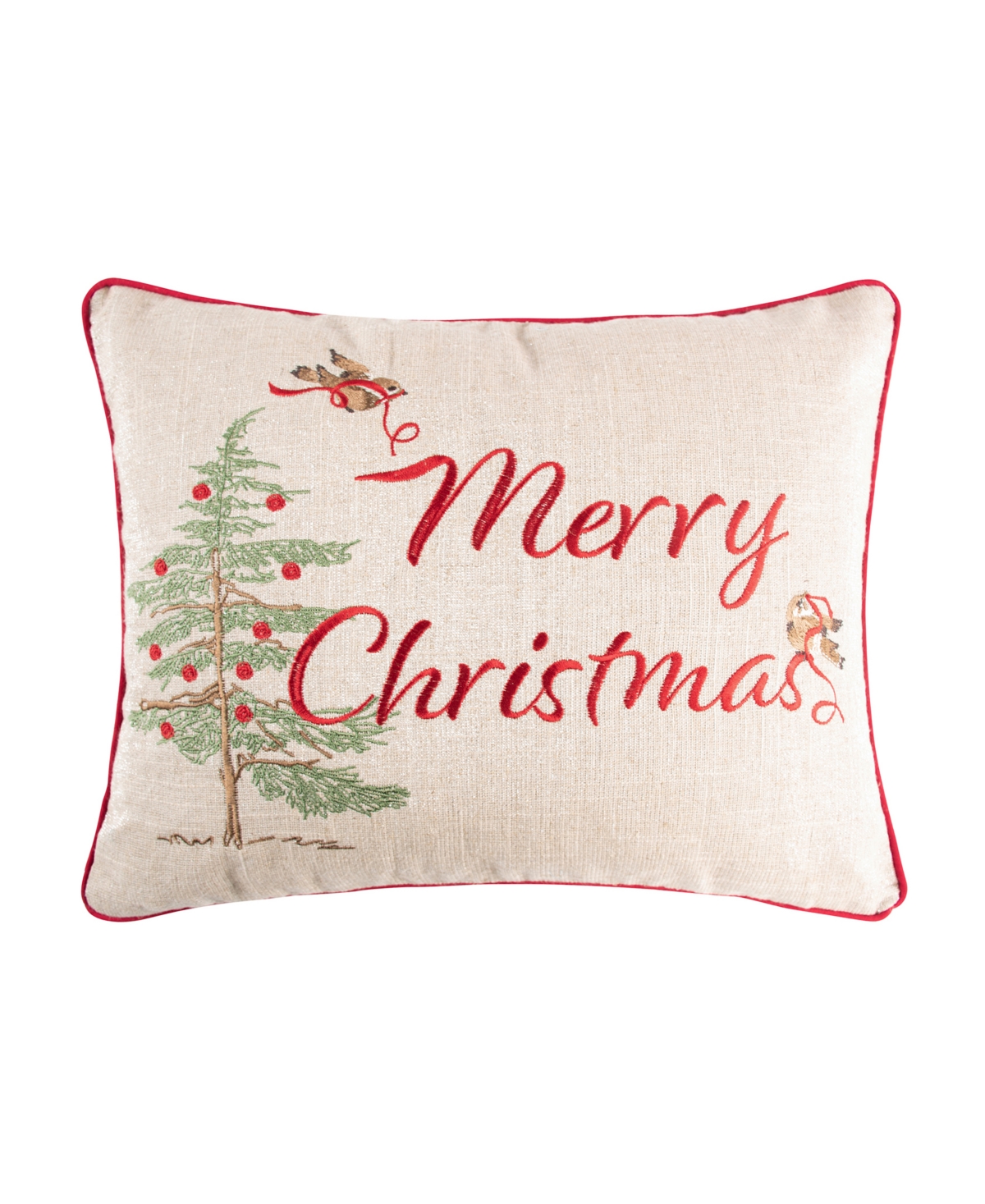 Click here for Levtex Tinsel Tidings Embroidered Decorative Pillo... prices