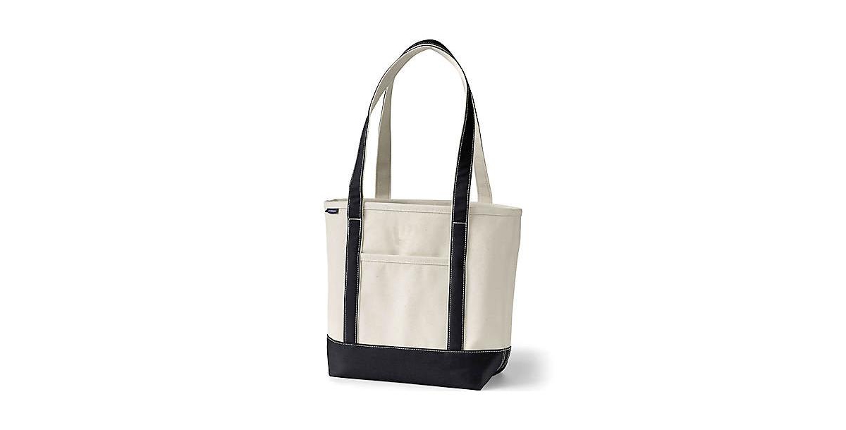 Click here for Lands End Medium 5 Pocket Open Top Long Handle Can... prices