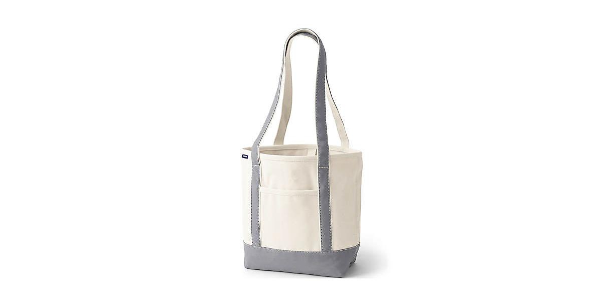 Click here for Lands End Medium 5 Pocket Open Top Long Handle Can... prices