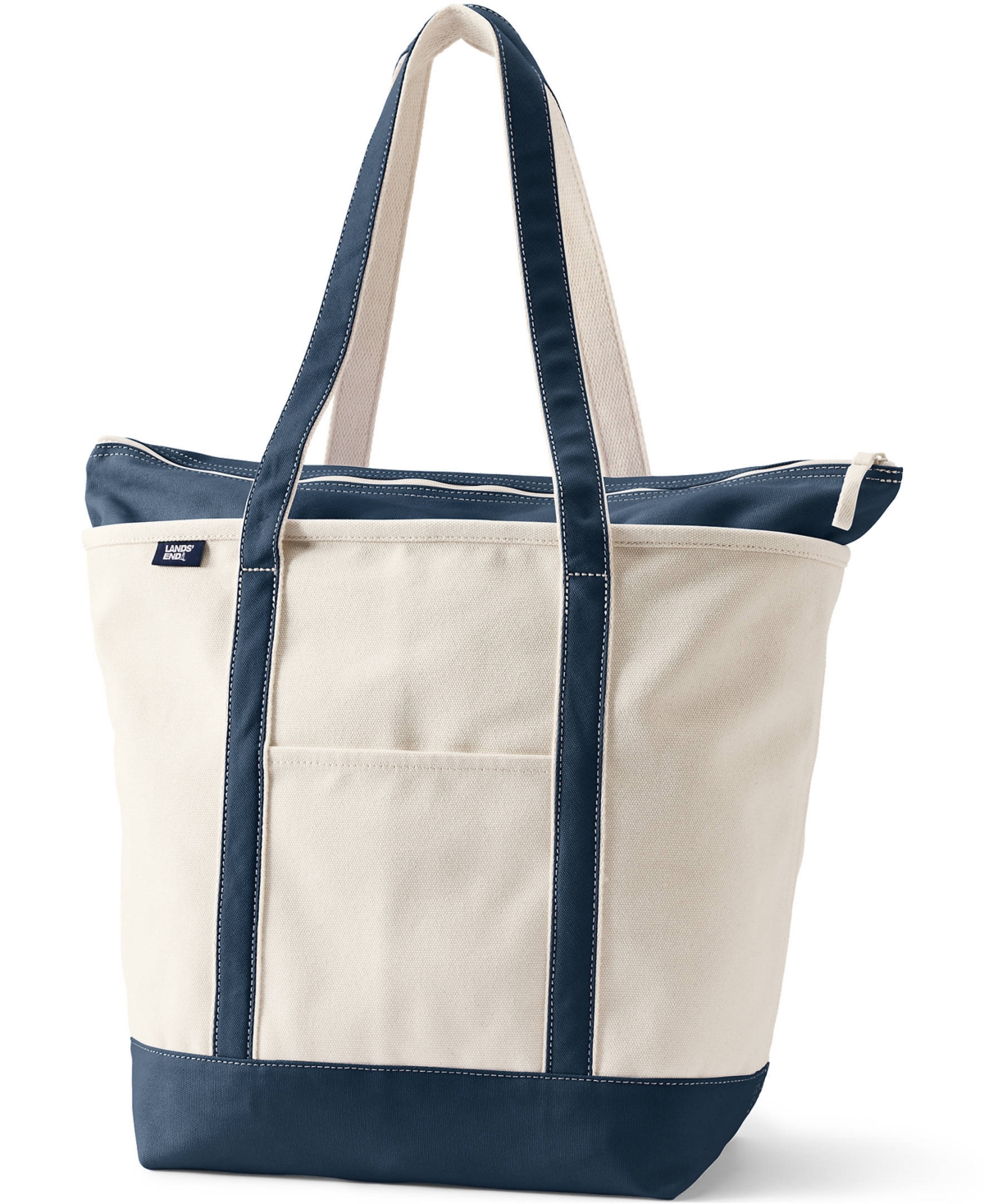 Click here for Lands End Large 5 Pocket Zip Top Long Handle Canva... prices