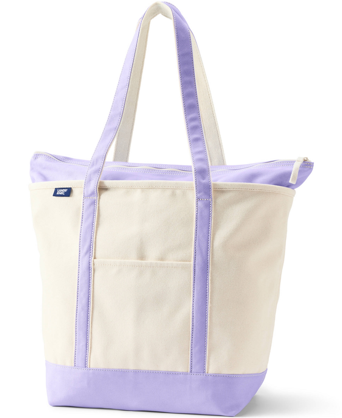 Click here for Lands End Large 5 Pocket Zip Top Long Handle Canva... prices