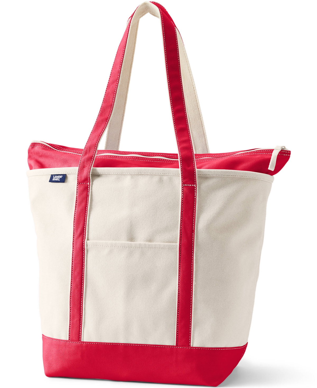 Click here for Lands End Large 5 Pocket Zip Top Long Handle Canva... prices