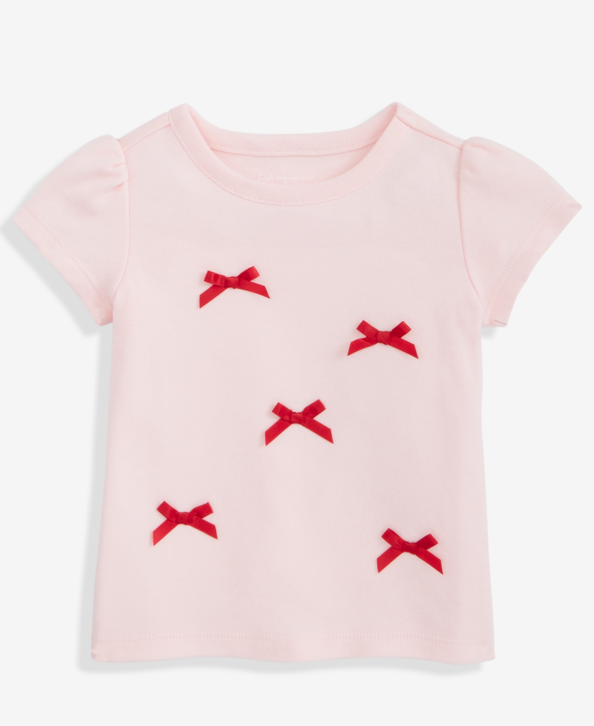 Click here for First Impressions Baby Girls Short-Sleeve Satin-Bo... prices