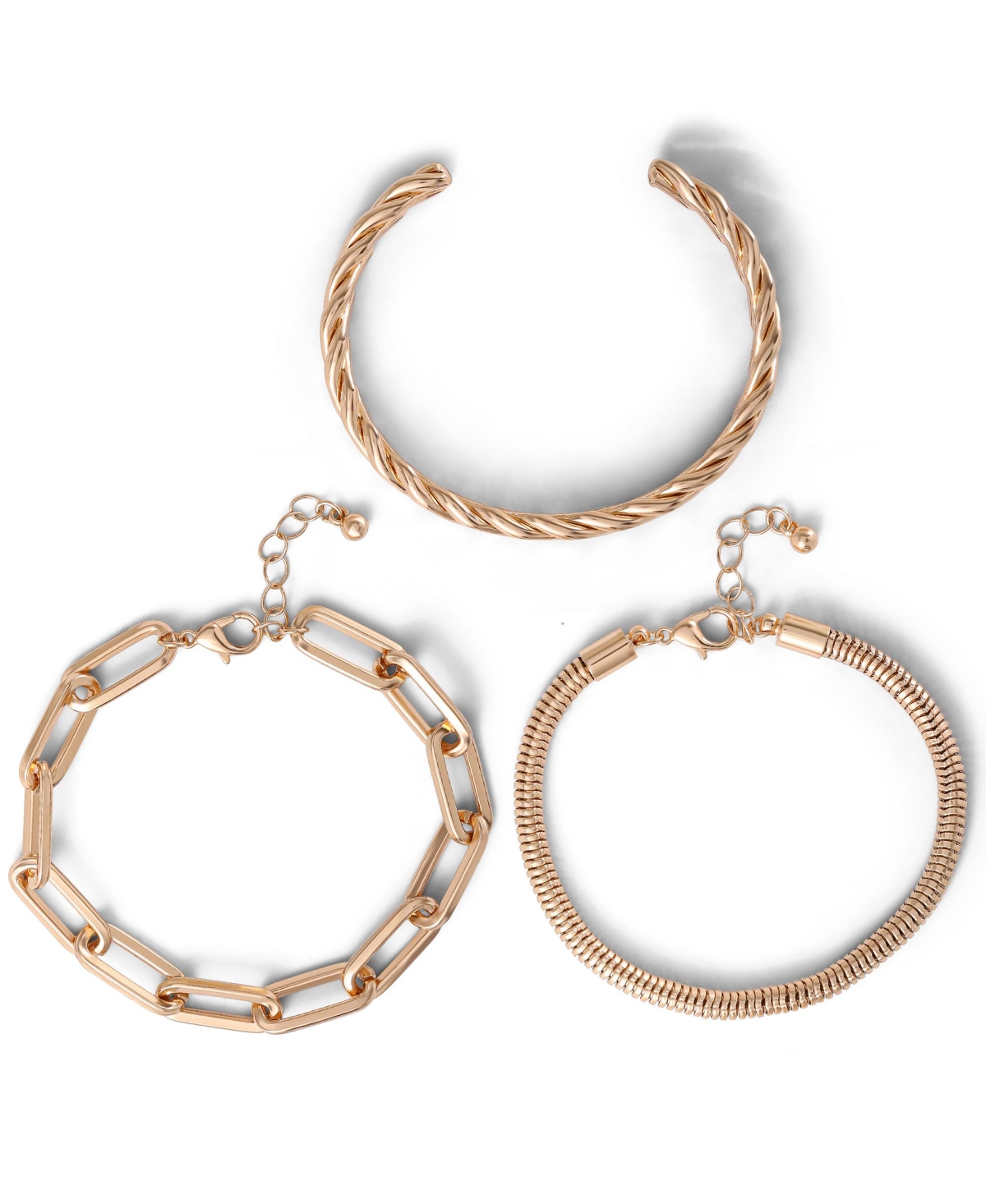 Click here for Jessica Simpson Gold-Tone Chain Bracelet Set a 3 P... prices