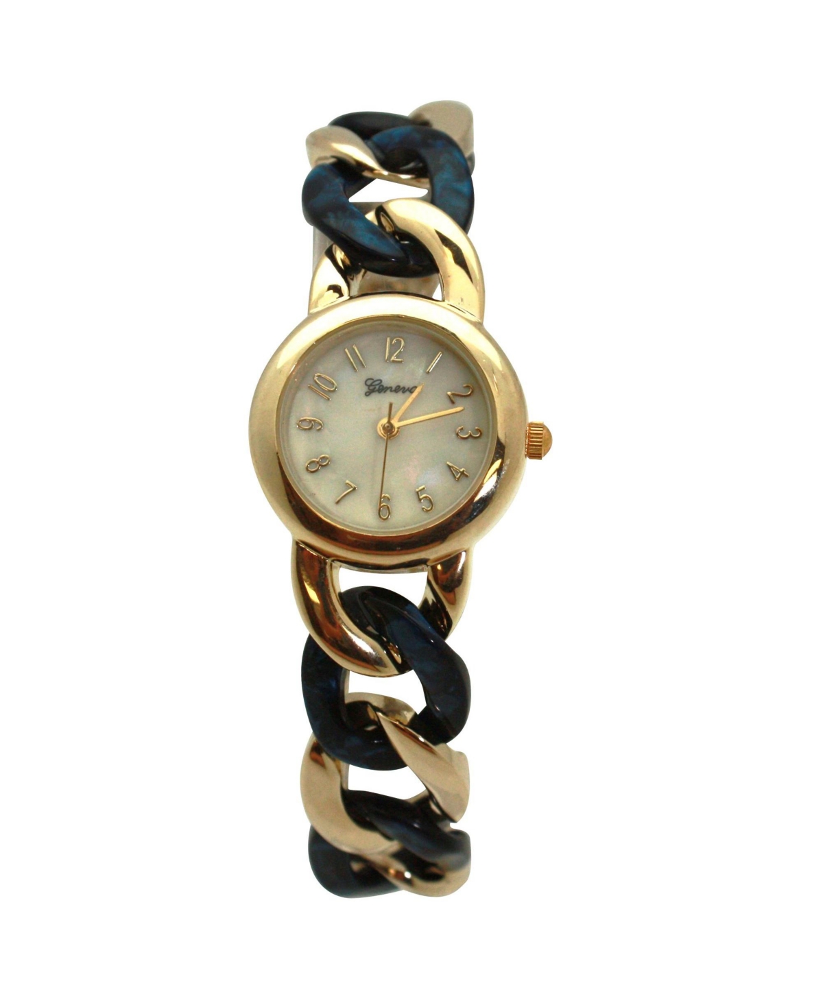 Click here for Olivia Pratt Navy Gold Chain and Tortoise Strap Wo... prices