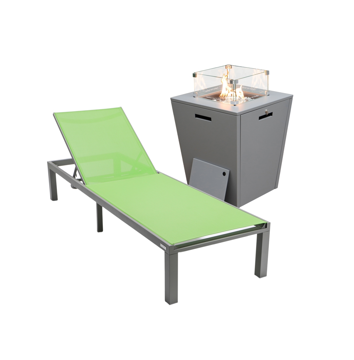 Click here for LeisureMod Grey Aluminum Outdoor Patio Chaise Loun... prices