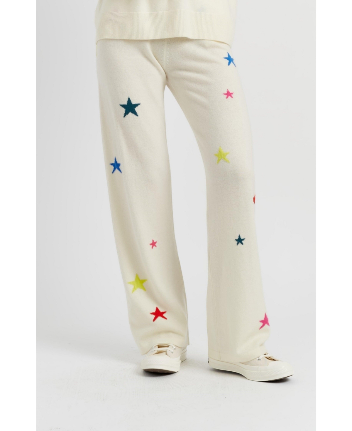 Click here for Chinti & Parker Womens Wool Cashmere Star Wide-Leg... prices