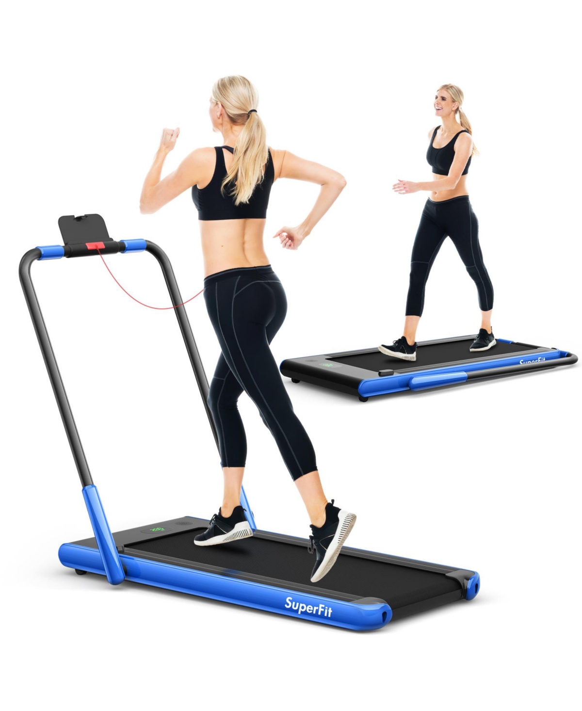 Click here for 2-in-1 Folding Treadmill with Remote Control and L... prices