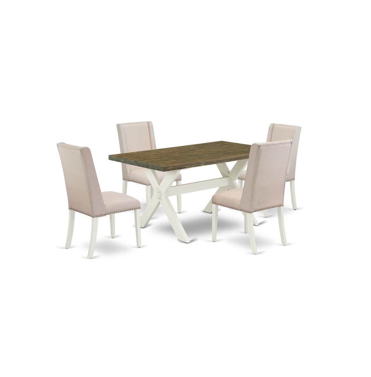 Click here for East West Furniture 5-Piece Modern Dining Room Set... prices