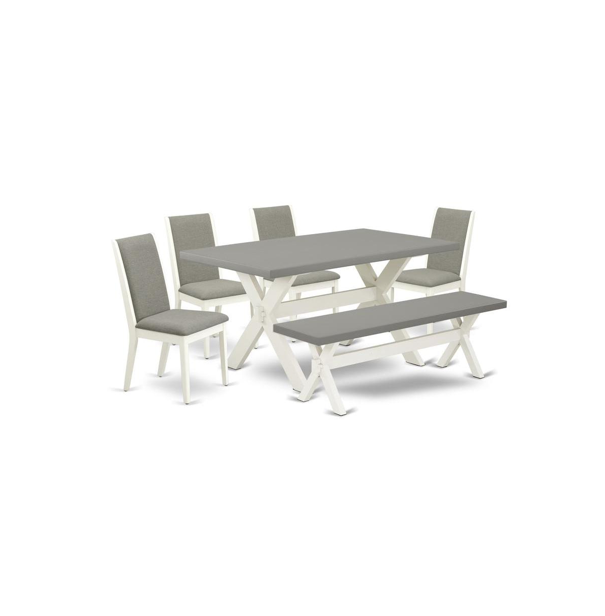 Click here for East West Furniture 6-Piece Fashionable Modern Din... prices