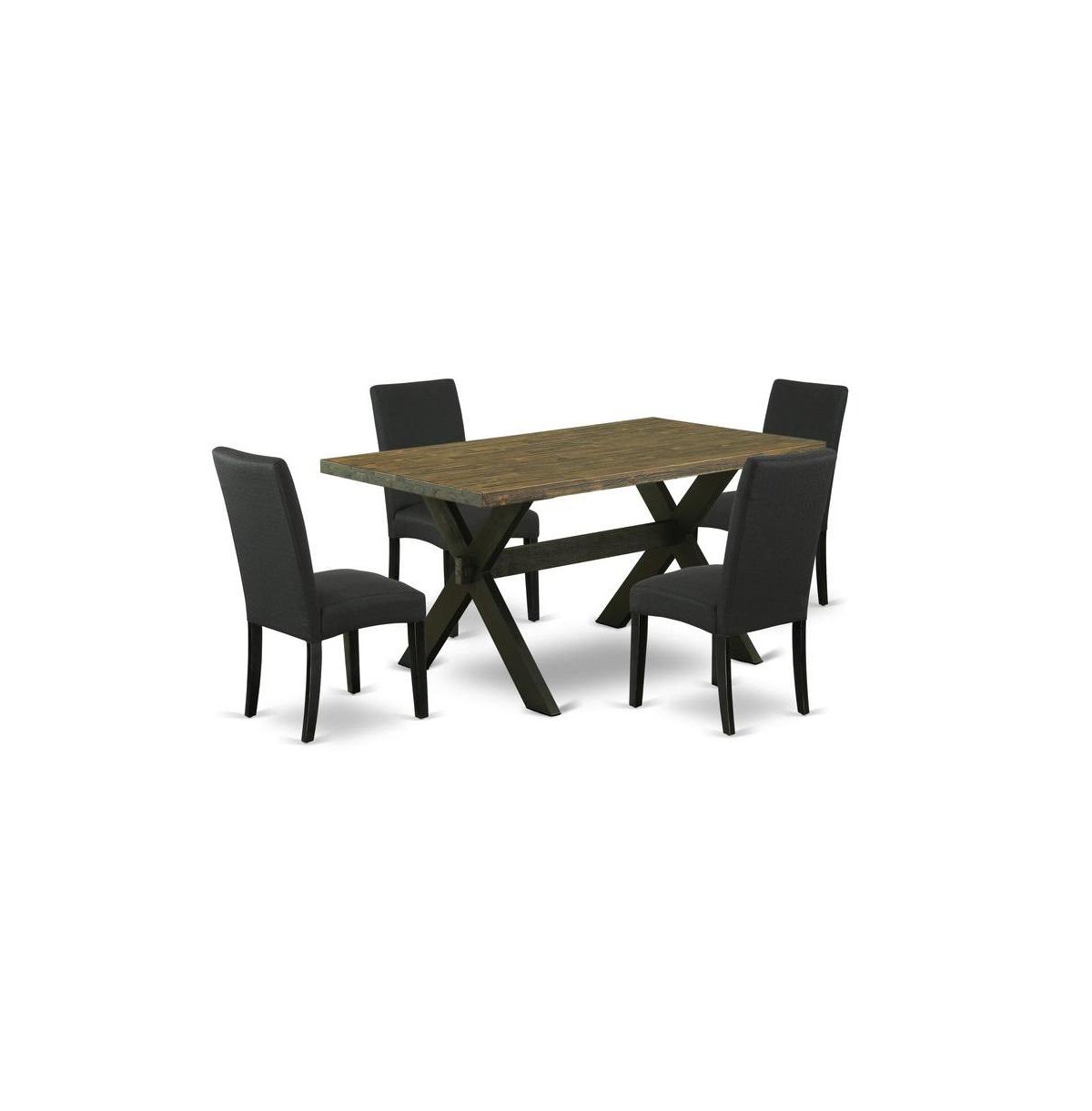Click here for East West Furniture 5-Piece Dining Room Table Set-... prices