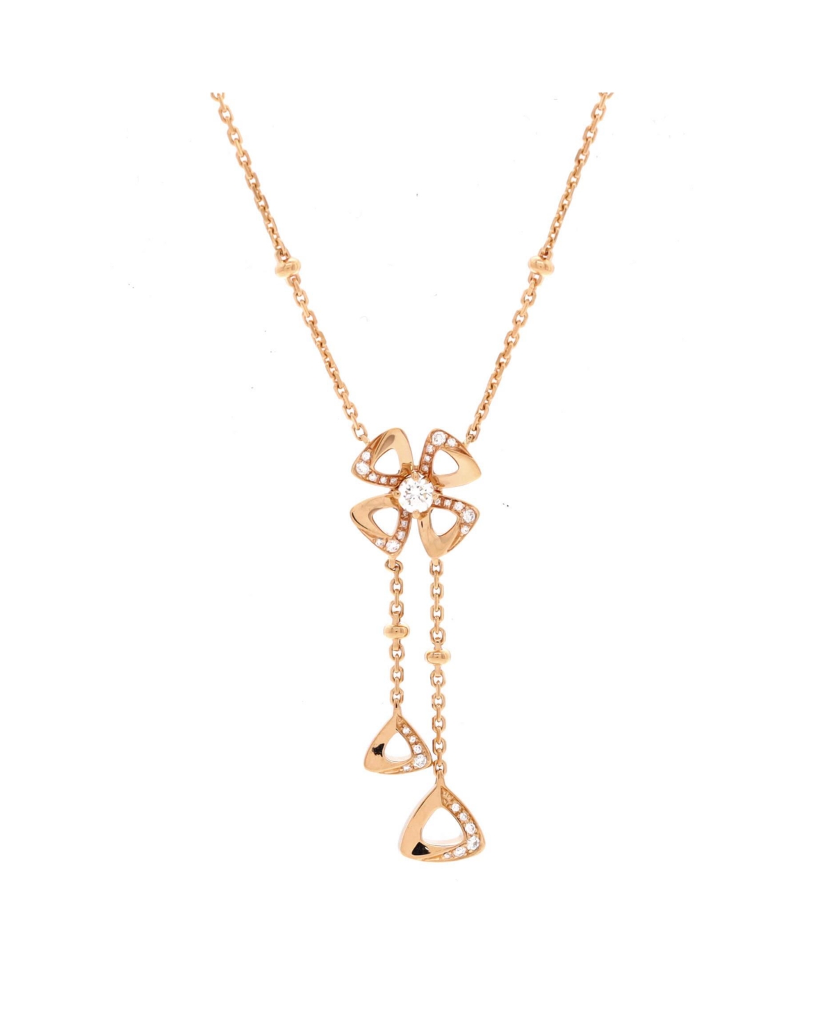 Click here for Pre-Owned Bvlgari Fiorever Drop Pendant Necklace -... prices