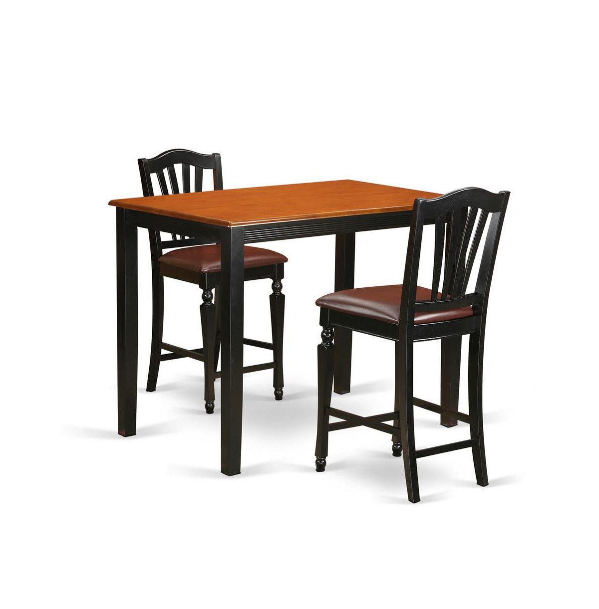 Click here for East West Furniture 3 Pc pub Table set - Dining Ta... prices