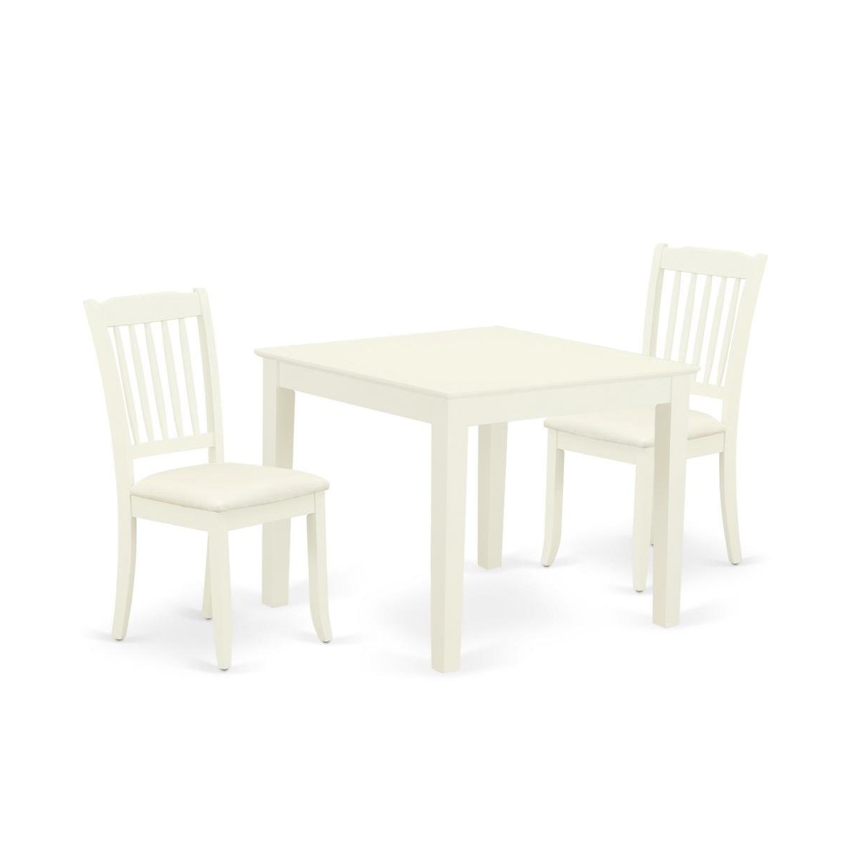 Click here for East West Furniture Dining Room Set Linen White -... prices