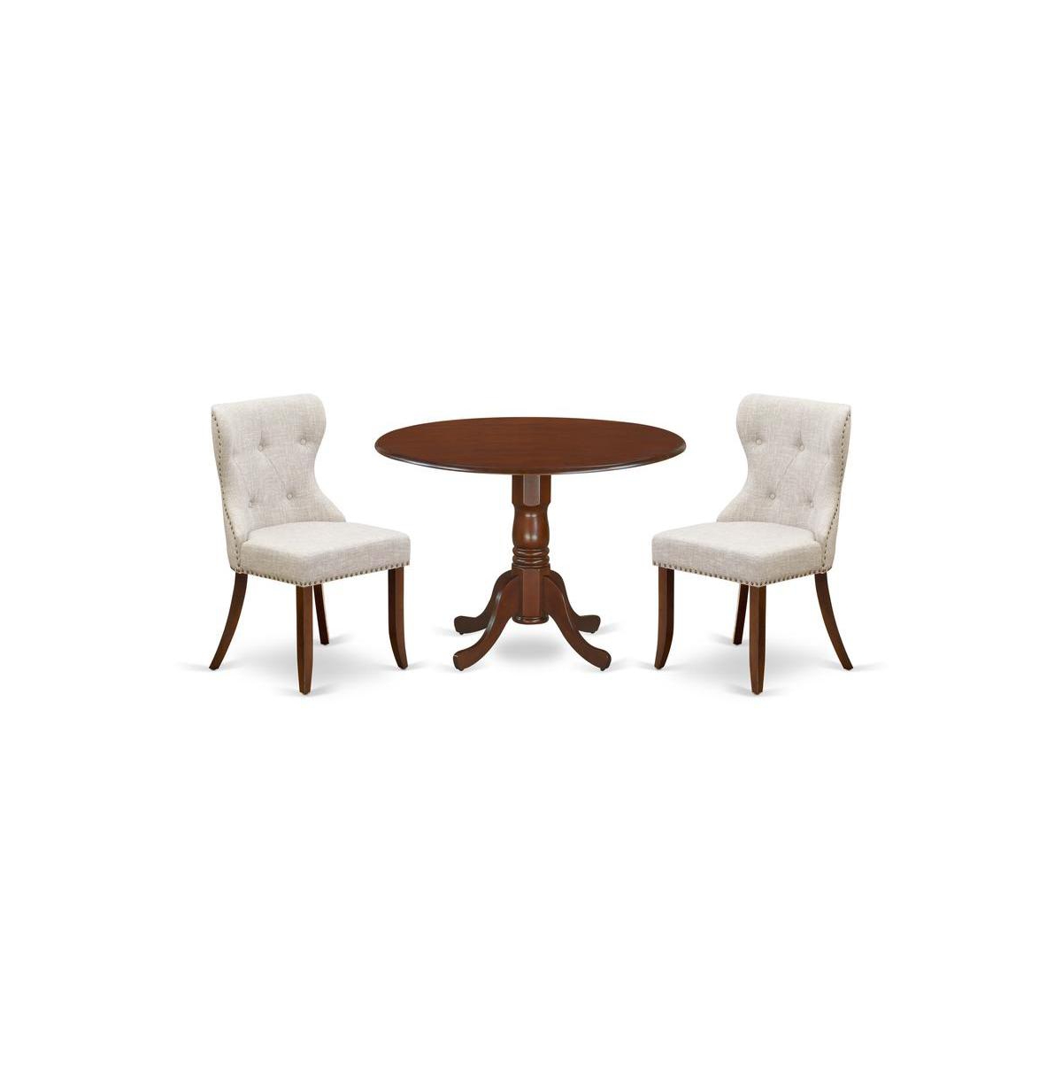 Click here for East West Furniture dining room table set of two w... prices