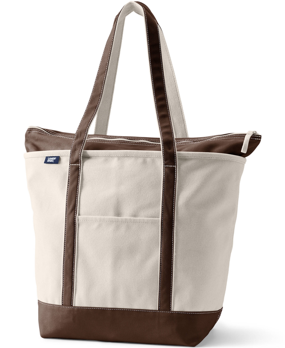 Click here for Lands End Large 5 Pocket Zip Top Long Handle Canva... prices