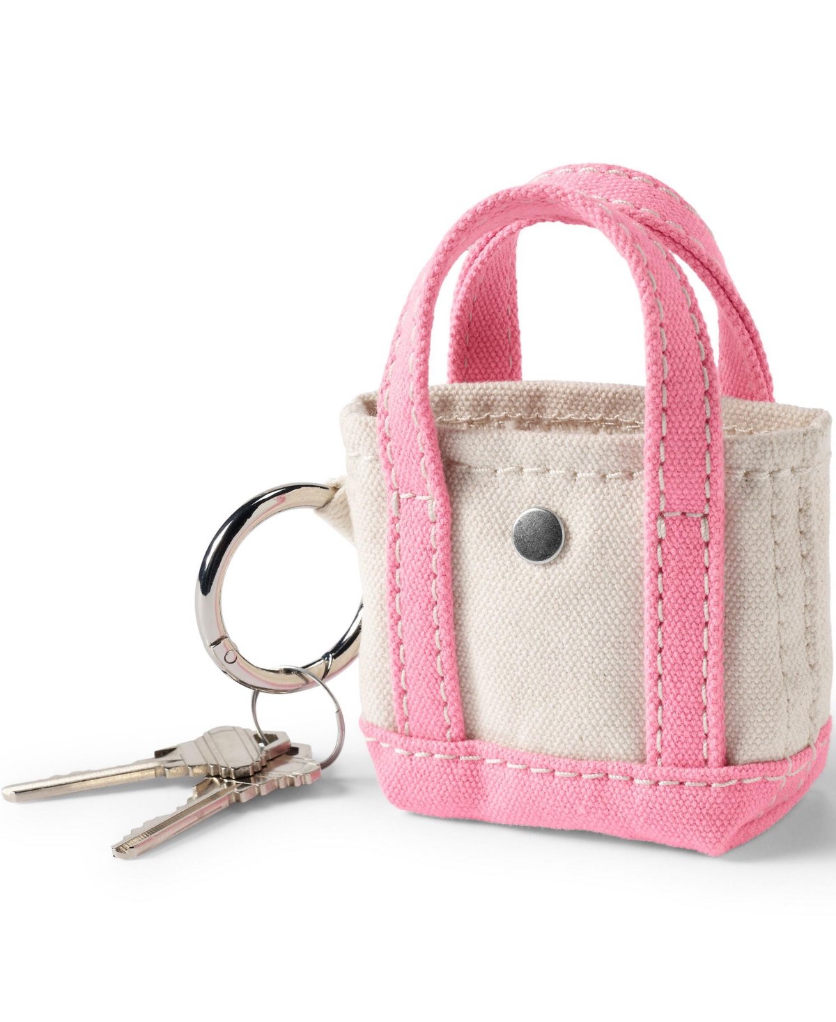 Click here for Lands End Micro Canvas Tote Charm - Natural/fresh... prices