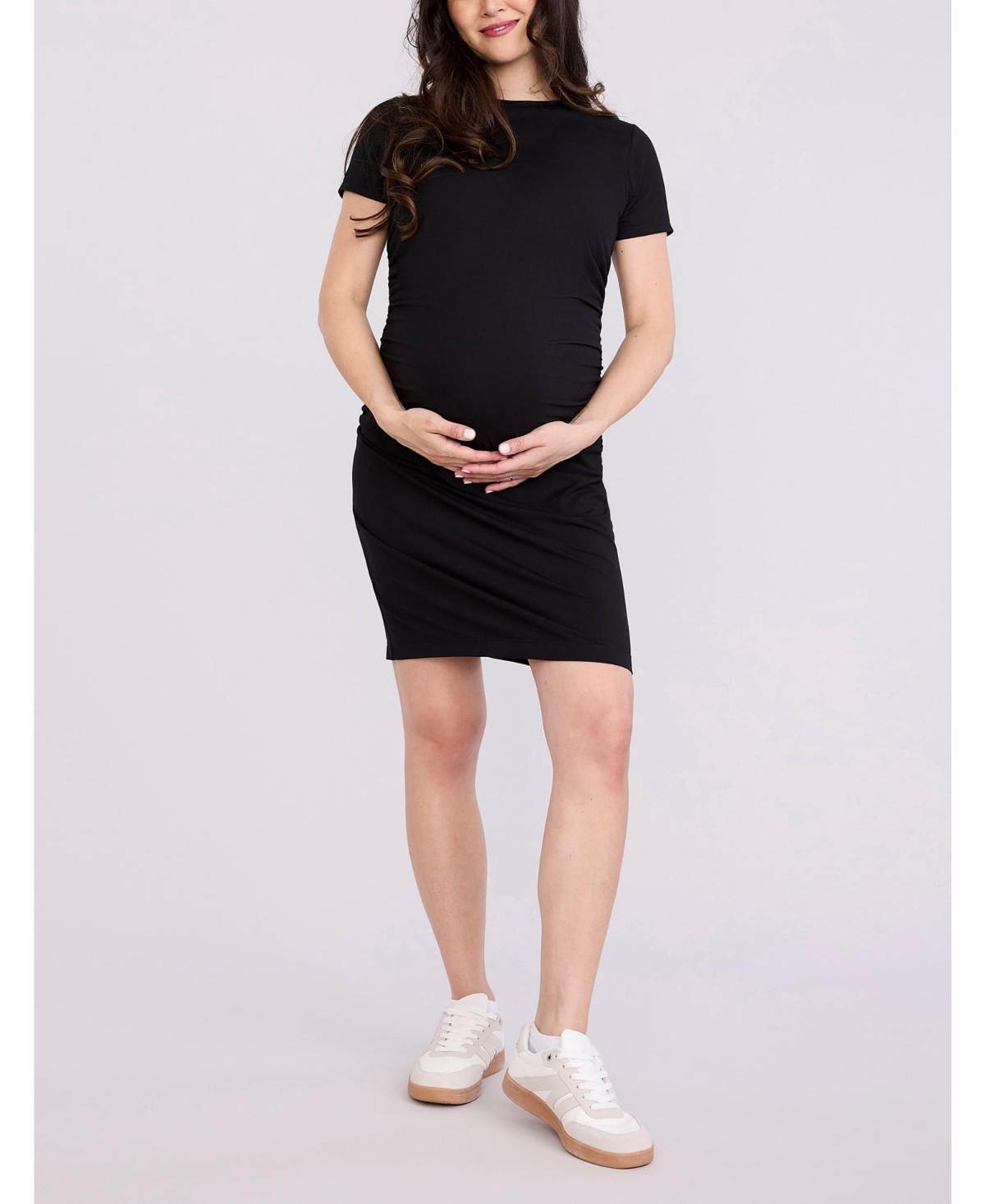 Click here for Motherhood Maternity Maternity Crewneck Short Slee... prices