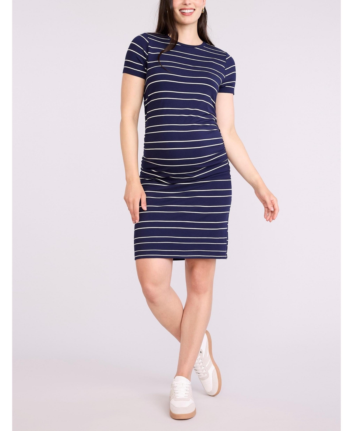 Click here for Motherhood Maternity Maternity Crewneck Short Slee... prices