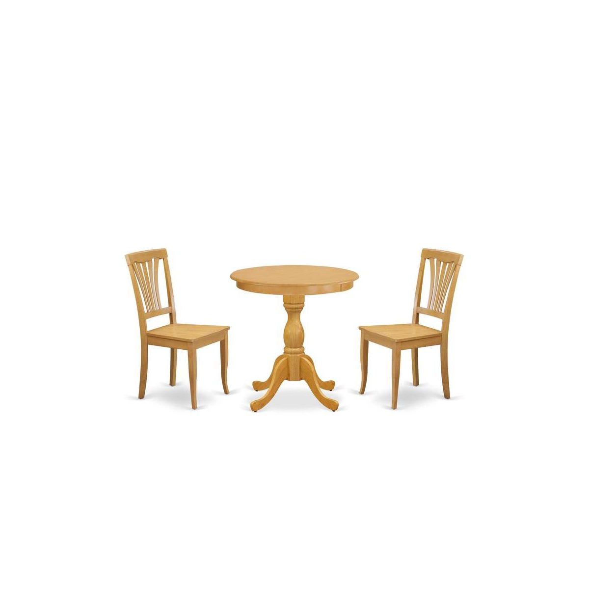 Click here for East West Furniture 3-Pc Kitchen Table Set - 2 Mod... prices