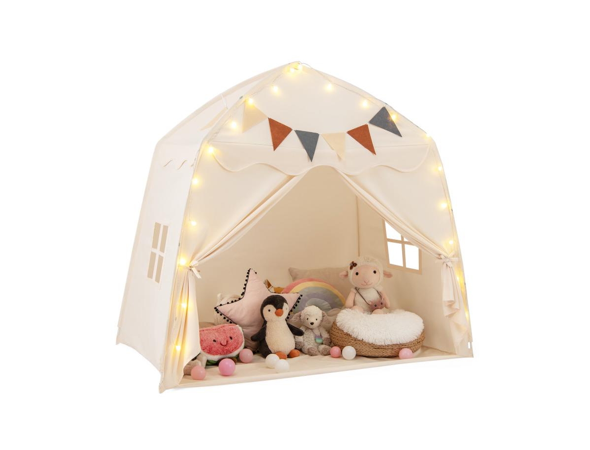 Click here for Kids Play Tent Bed Tent with String Lights Extra L... prices