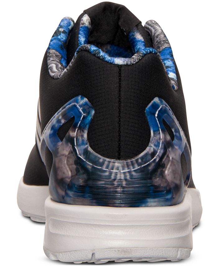 adidas Men's ZX Flux Print Running Sneakers from Finish Line - Macy's