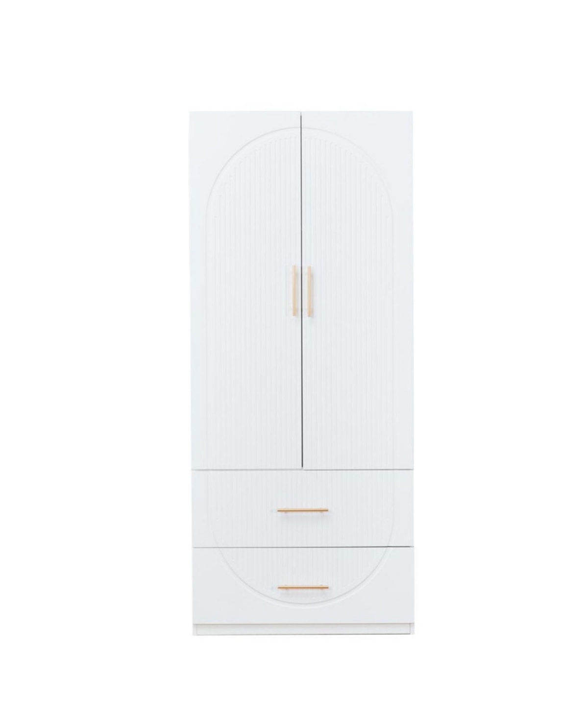 Click here for livelylodge White 2-Door Wardrobe Armoires with Ha... prices