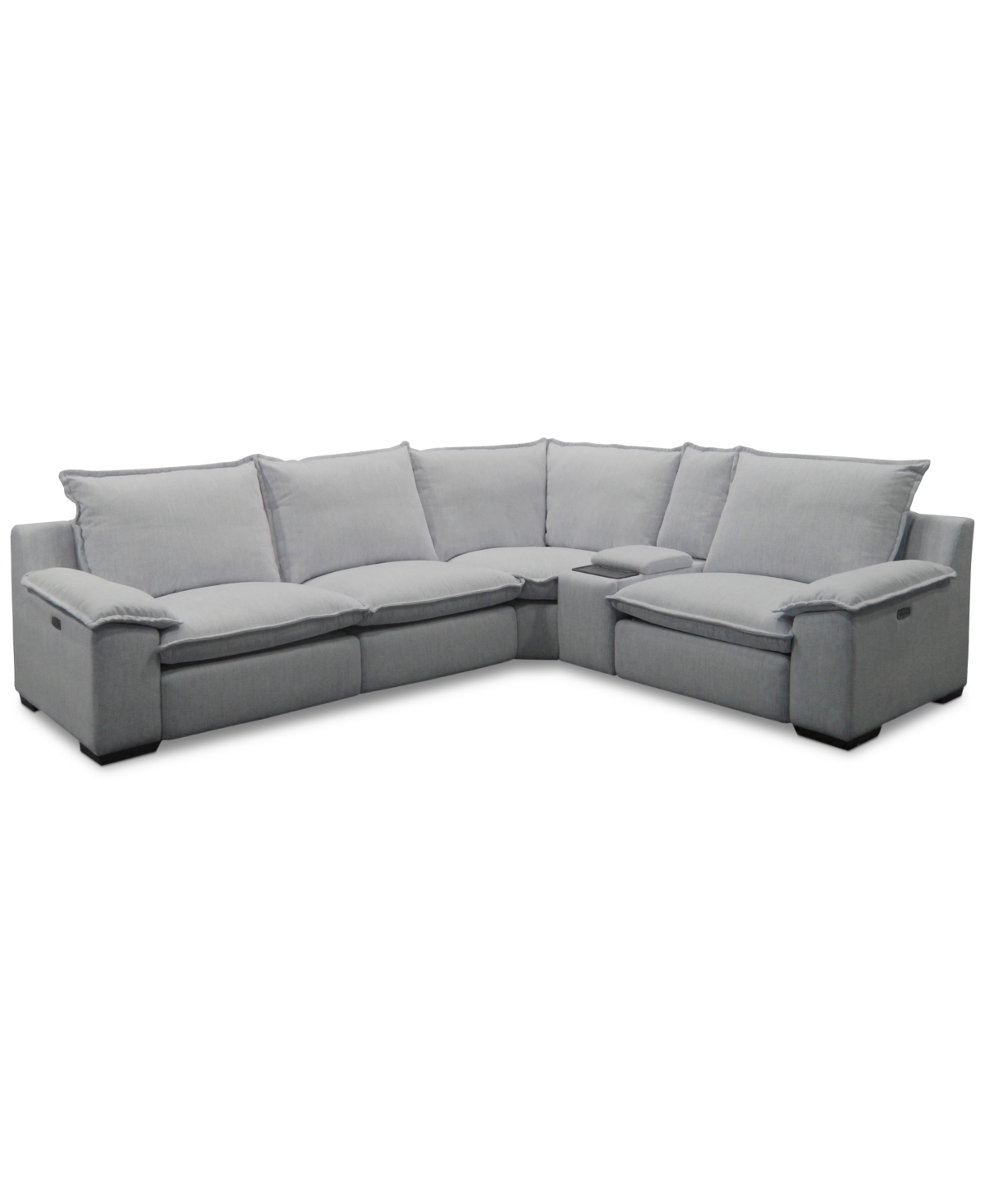 Click here for Borsi 5-Pc. Sectional with 3 Power Recliners & 1 C... prices