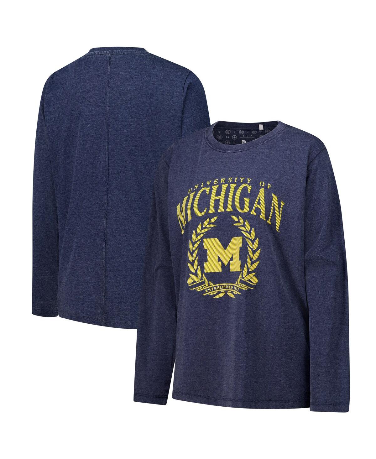 Click here for Pressbox Womens Navy Michigan Wolverines Chandler... prices