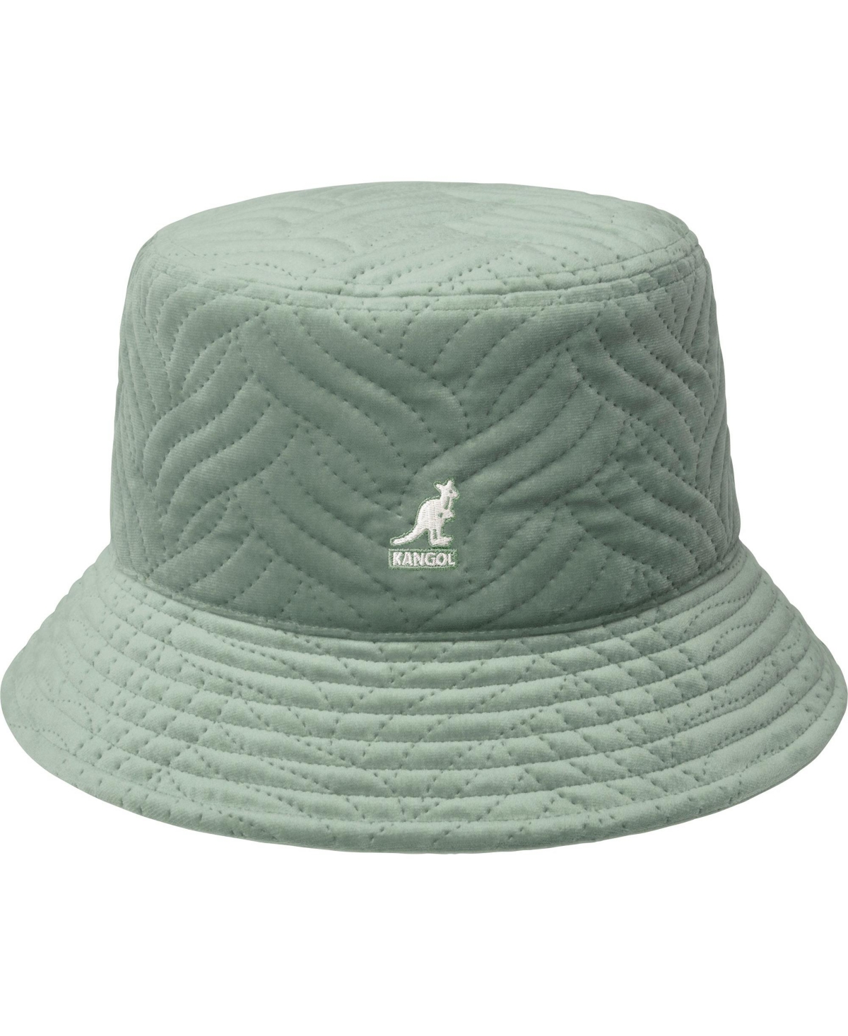Click here for Kangol Plush Wave Puff Bucket - Sage green prices