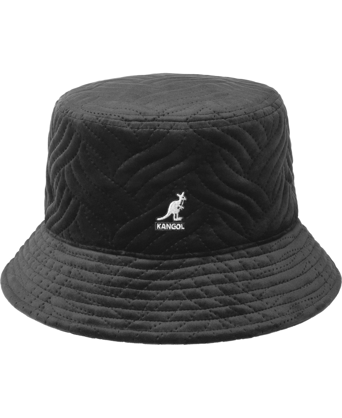 Click here for Kangol Plush Wave Puff Bucket - Black prices
