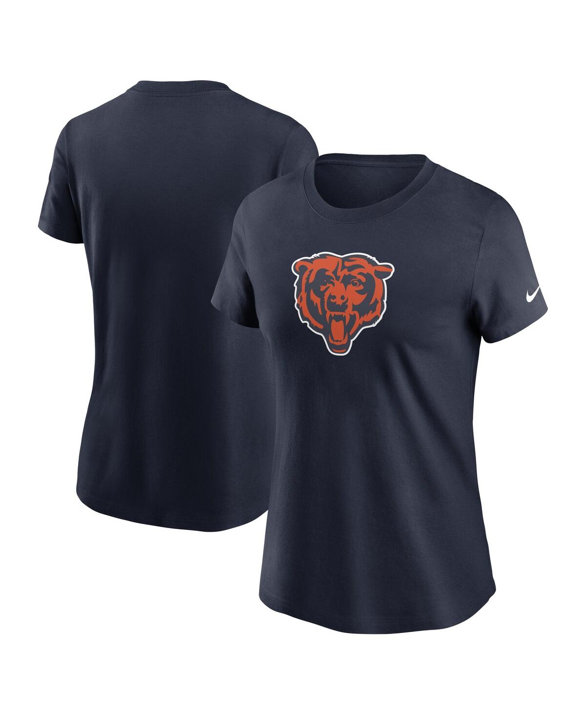 Click here for Nike Womens Navy Chicago Bears Primary Logo T-Shir... prices
