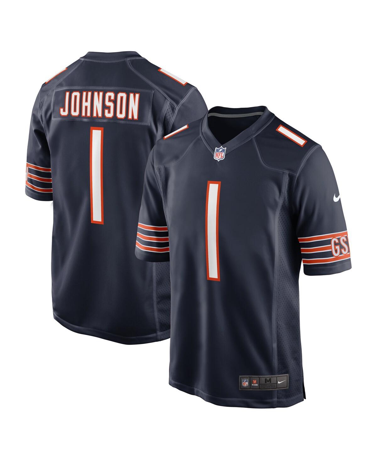 Click here for Nike Mens Jaylon Johnson Navy Chicago Bears Game J... prices